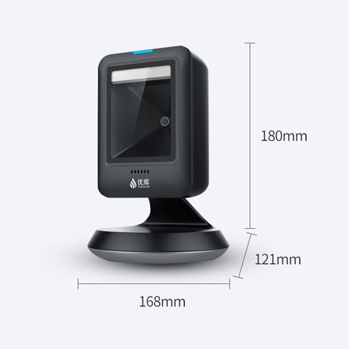 CK~ Barcode Scanner 2D Omni Laser Stand Table USB Screen Adjustable QR ...