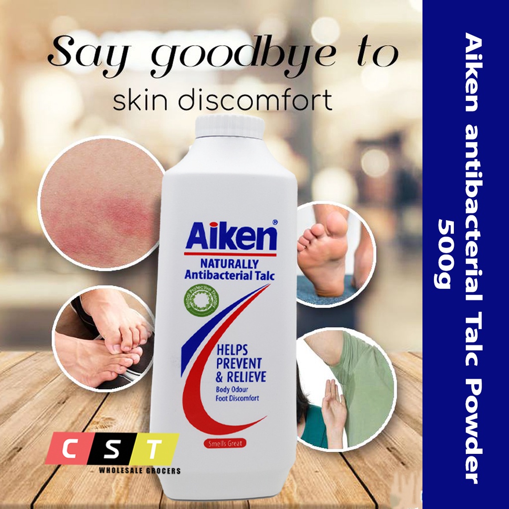AIKEN antibacterial Talc Powder 500G | Shopee Malaysia