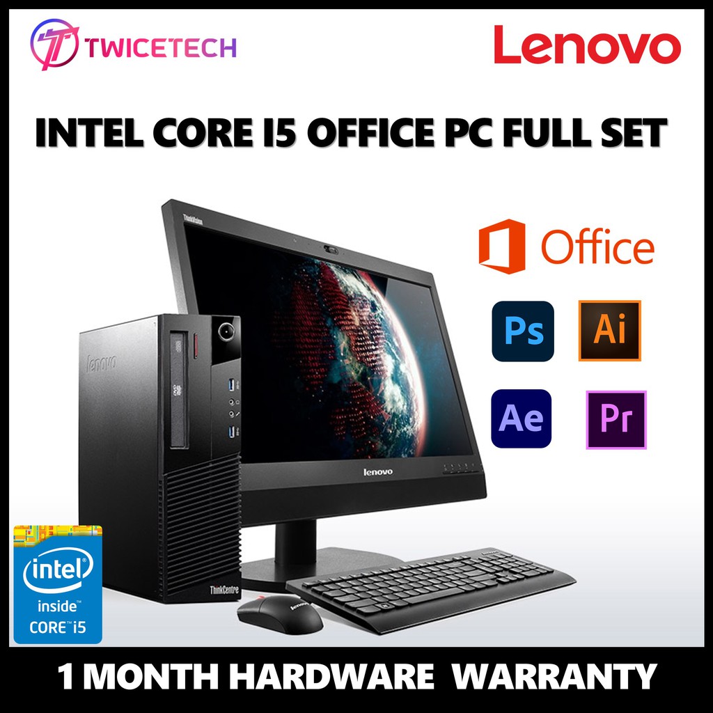 Lenovo Thinkcenter M93P SFF Desktop PC Full Set / Intel i5 4570 / 4GB ...