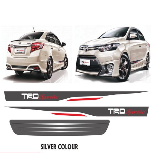 Toyota Vios TRD Sportivo Side Body Lining / Decal Vinyl Lining | Shopee ...