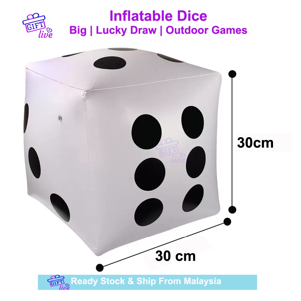 Big Inflatable Dice inflate Air Number Dice Party Pool Lucky Draw Props ...