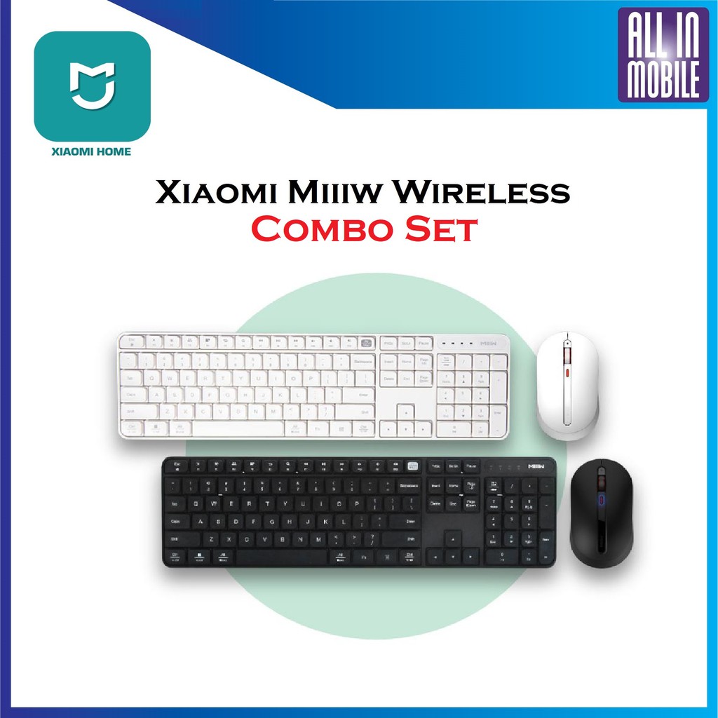 Xiaomi Miiiw Wireless KeyBoard And Mouse [Dual Interface | 800-1600 DPI ...