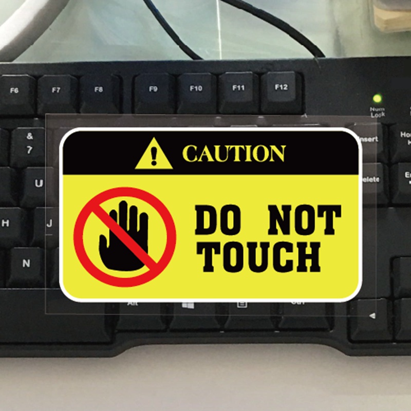 Do Not Touch Funny Warning Mark Waterproof Reflective Car Motorcycle ...