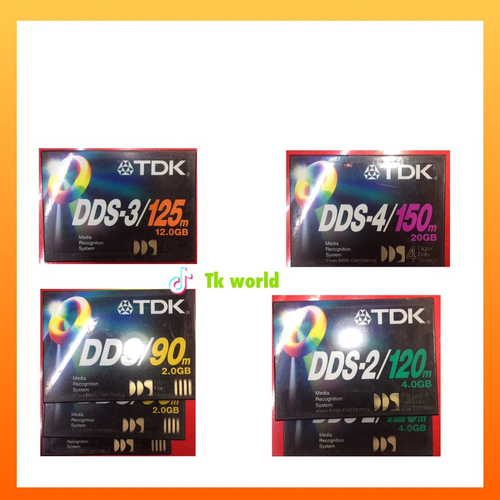 TDK 4mm data cartridge DDS/DDS-2/DDS-3 digital data storage for studio ...