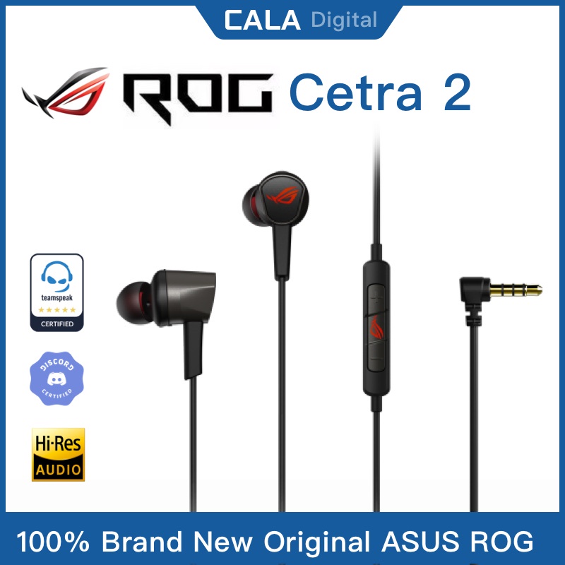 ROG Cetra 2 Core In-Ear Gaming Headset Earbud Mobile Phone ASUS ...