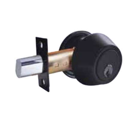 Armor Thumbturn & Key Deadbolt Lock Matt Black Stainless Steel 100% ...