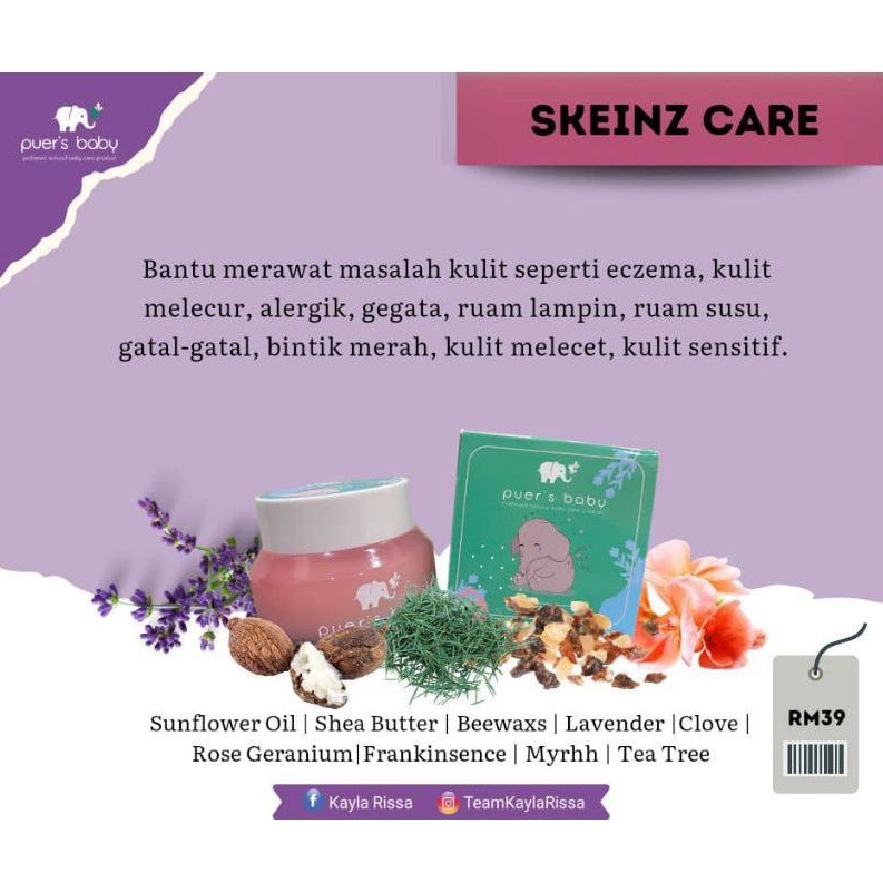SKEINZ CARE🔥RASHES RUAM ALERGIK KEGATALAN HFMD CHICKEN POX🔥PUER'S BABY ...