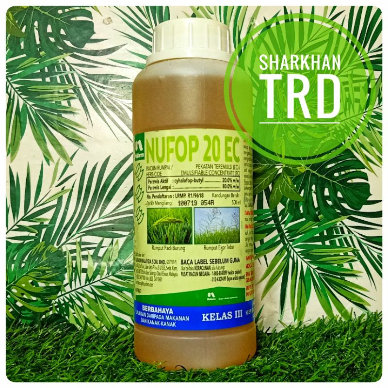 Botol 500ml NUFOP 20EC Nufarm Racun Rumpai Cyhalofop-butyl 20% Rumput ...