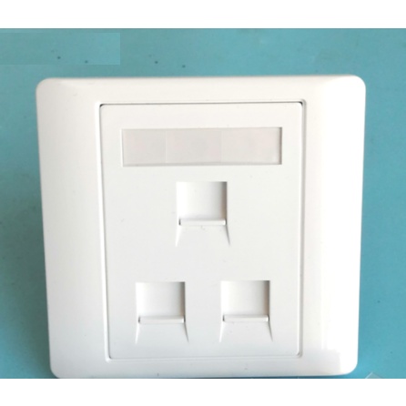RJ45 Cat5e Cat6 Keystone Jack Network Faceplate Wall Panel Face Plate | Shopee Malaysia