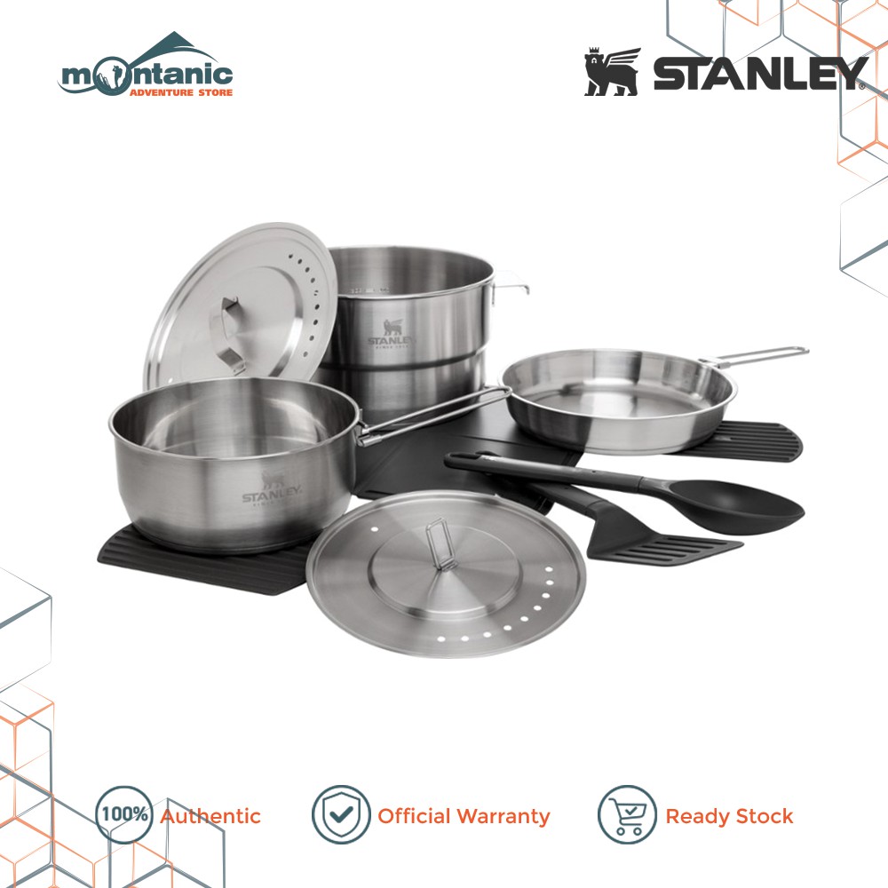 STANLEY® Even-Heat Camp Pro Cook Set - 18/8 Stainless Steel BPA Free ...