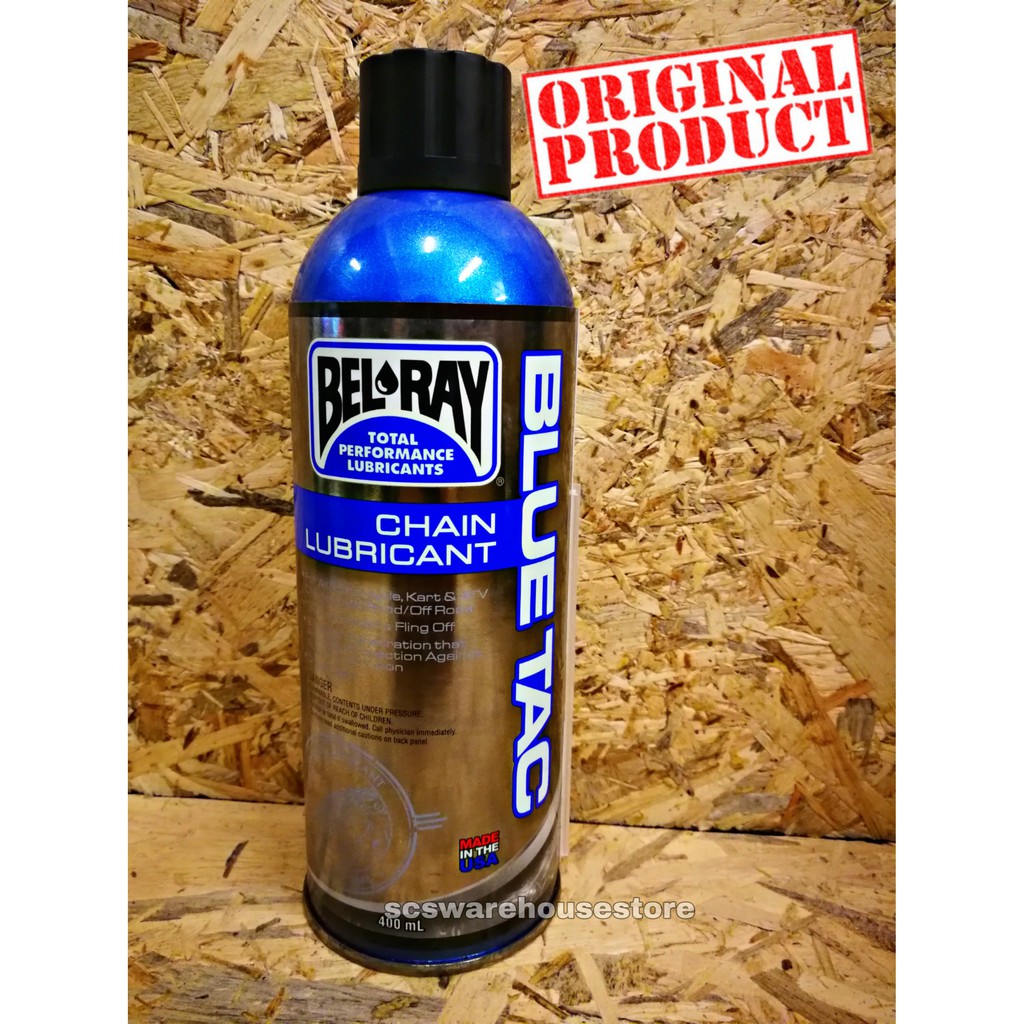 Chain Lube 400ML Blue Tac BELRAY / BELRAY Made In USA Chainlube Minyak ...