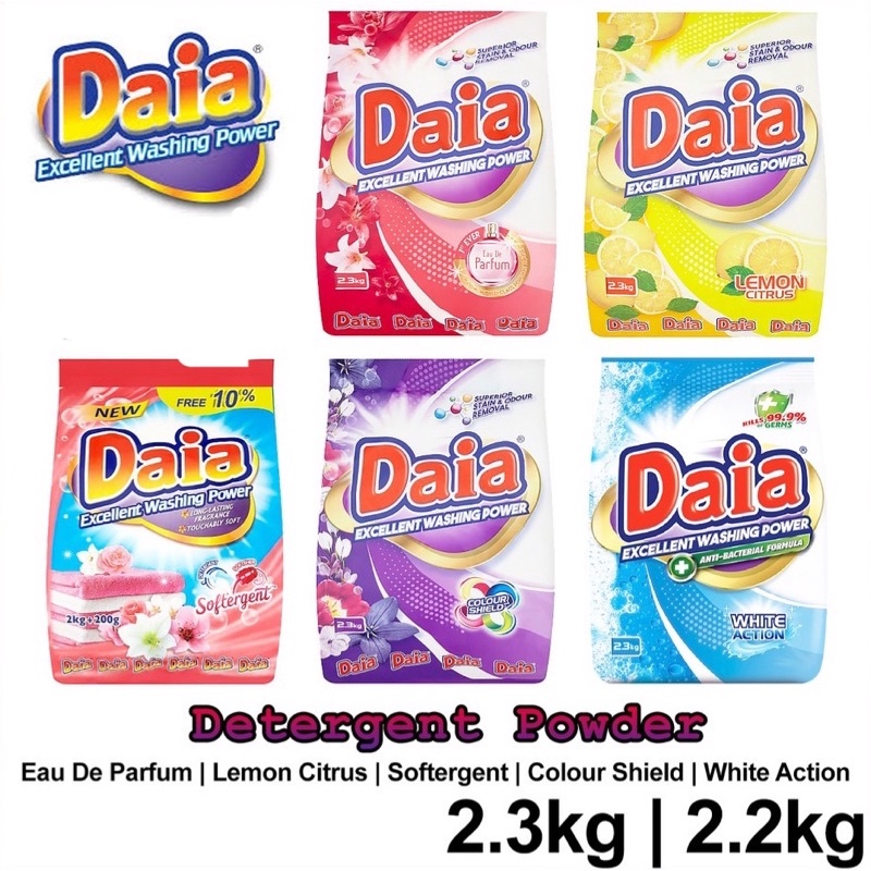 Daia Powder Detergent 2.1kg(Assorted) | Shopee Malaysia