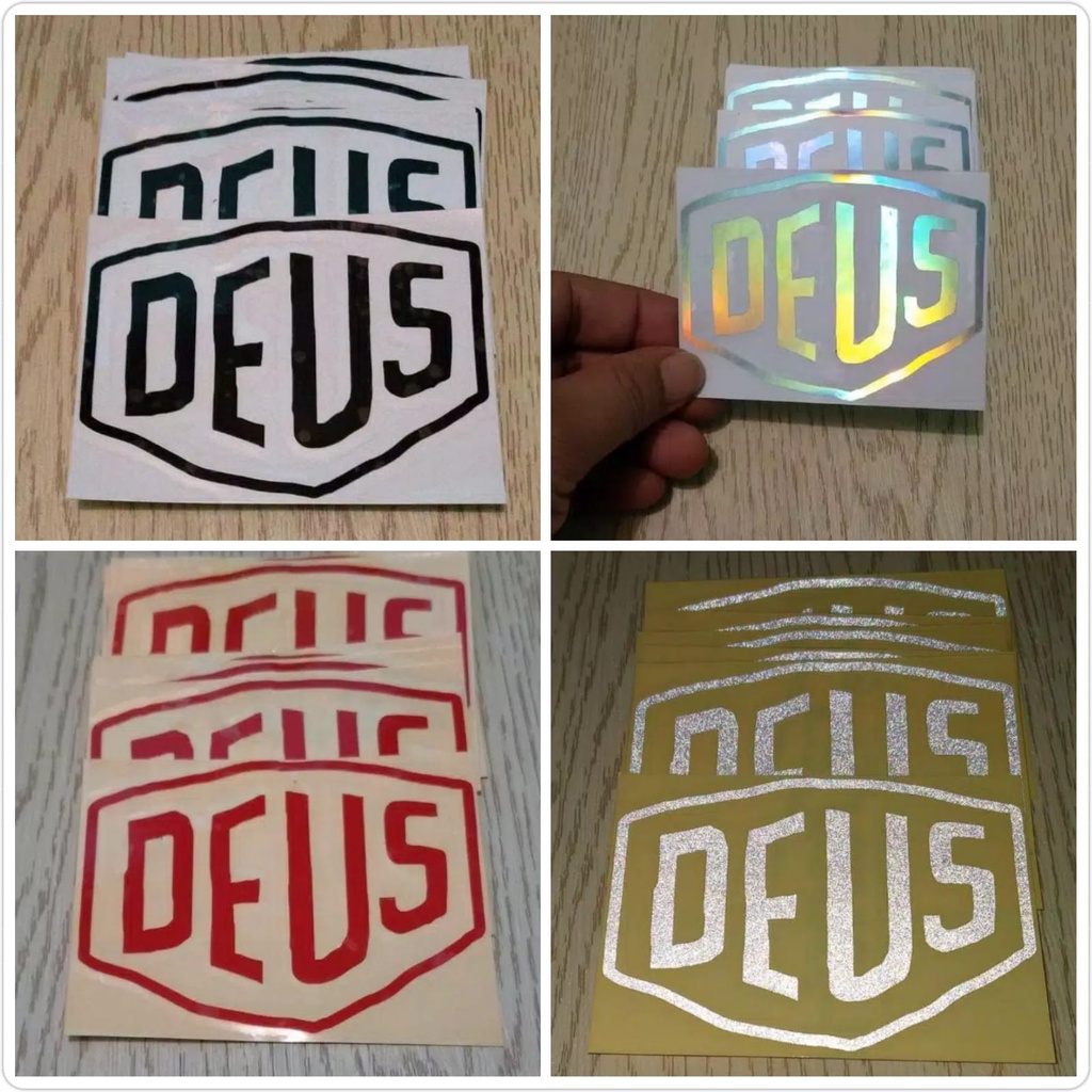 Deus Motorcycle Stickers Cutting Side Body Square Logo Scoopy ...