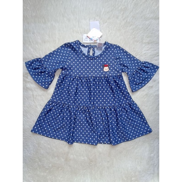 Disney Tsum Tsum baby girl dress polkadot (1-2y) | Shopee Malaysia