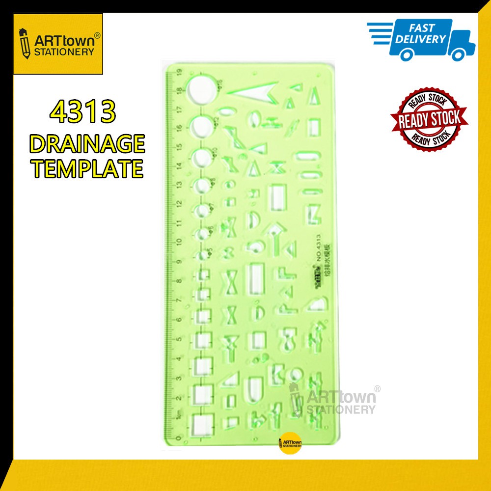 Technical Geometry Design Template Ruler Stencil / Acura Tecni Ruler ...