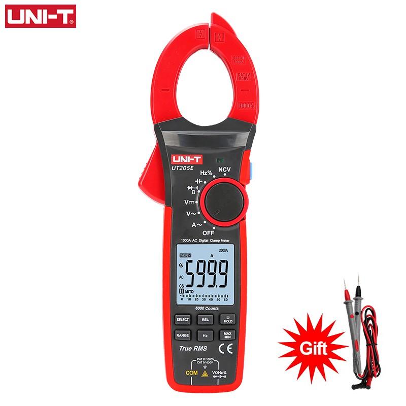 UNI-T True RMS Digital Clamp Meter AC Current 1000A AC DC Voltage 1000V ...