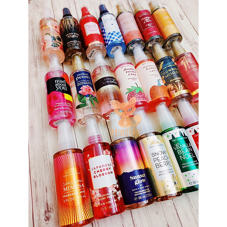Travel Body Mist Bath & Body Works Mini Fragrance Mist | Shopee Malaysia