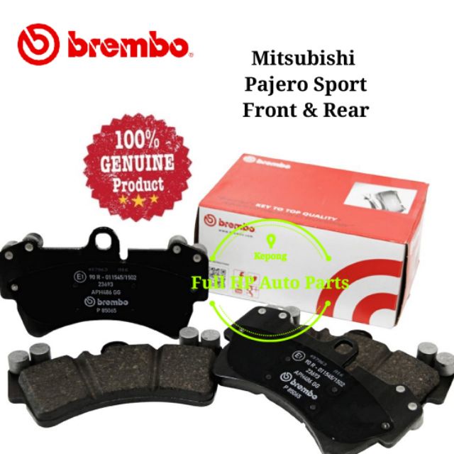 Original Brembo Brake Pad - Mitsubishi Pajero Sport | Shopee Malaysia