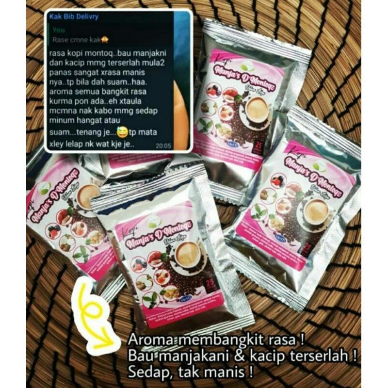 kopi manja's D'montok bidan liza (1 sachet) | Shopee Malaysia