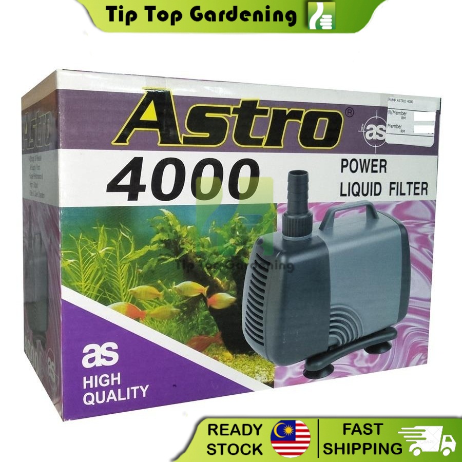 ASTRO 4000 SUBMERSIBLE PUMP / LIQUID FILTER AS-4000 HOME DECORATION ...