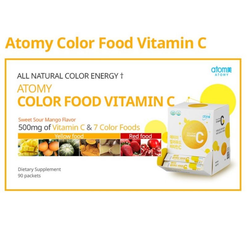 [Atomy Vitamin C] Atomy color food vitamin C 500mg (2g x 90 sticks ...