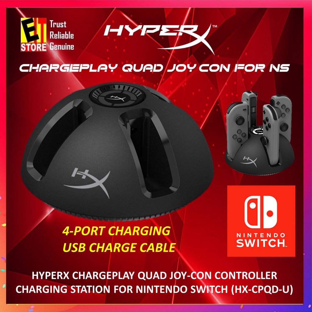 KINGSTON HYPERX CHARGEPLAY QUAD JOY-CON CONTROLLER CHARGING STATION FOR ...