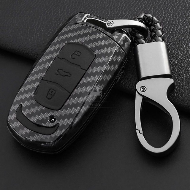 Proton X70 Car Key Cover With Key Chain Carbon fiber Material Key Shell ...