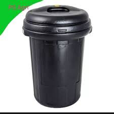 70 litre Fiber Garbage Dustbin Trash Pail With Cover Tong Sampah | Shopee Malaysia