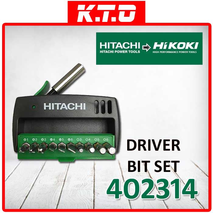 HITACHI 11PCS DRIVER BIT SET ( 402314 ) | Shopee Malaysia