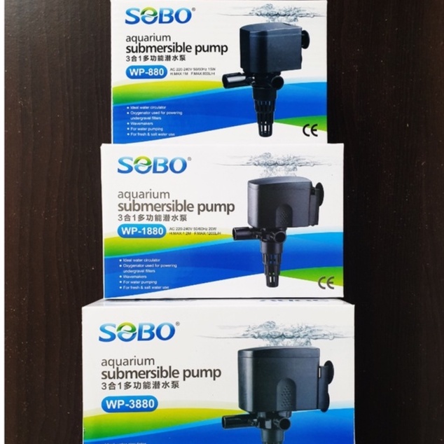 SOBO Submersible Pump ( WP880 WP1880 WP2880 WP3880 WP4880 ) | Shopee ...