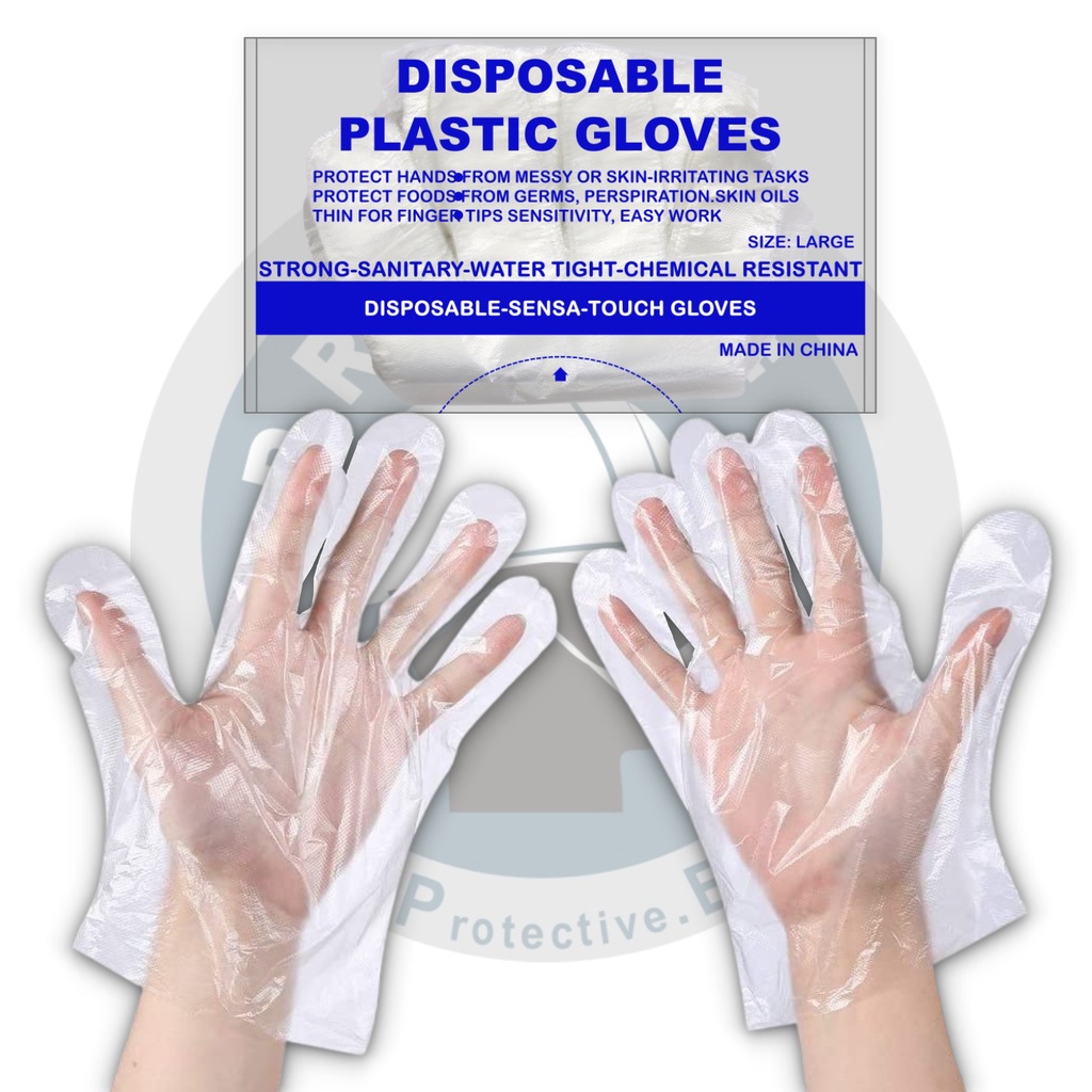 10BOX/10BAG PE Glove - Single Use Glove One-time Glove Disposable Glove ...