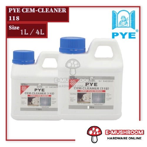 PYE Cem Cleaner 118 - Cement Stains Remover | Shopee Malaysia