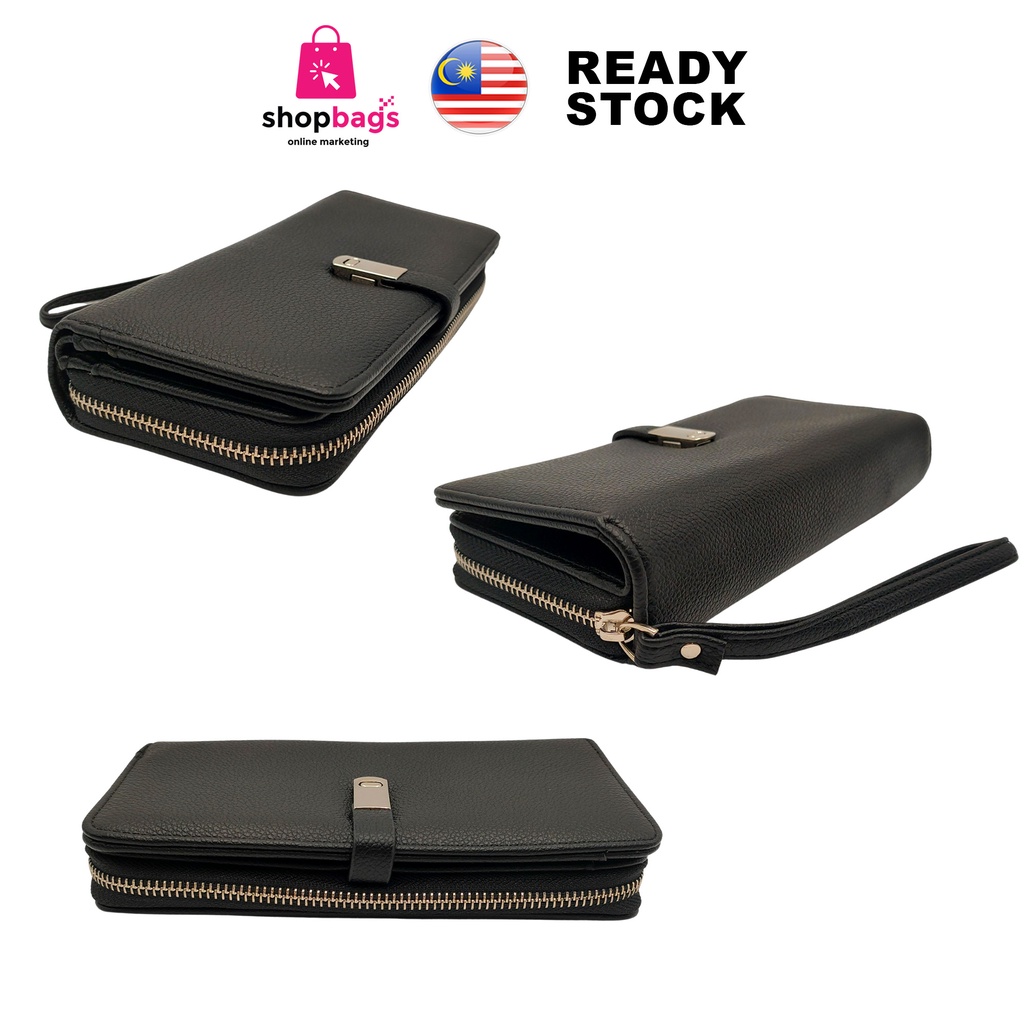Long Wallet Purse For Women With Zip Compartment/ Dompet Wanita ...