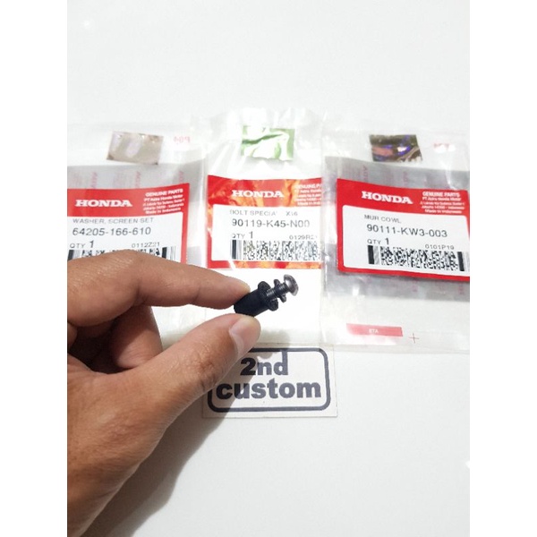 Bolt L ring rubber Nut set winshield ori Honda CBR 150 250 CBR150 ...