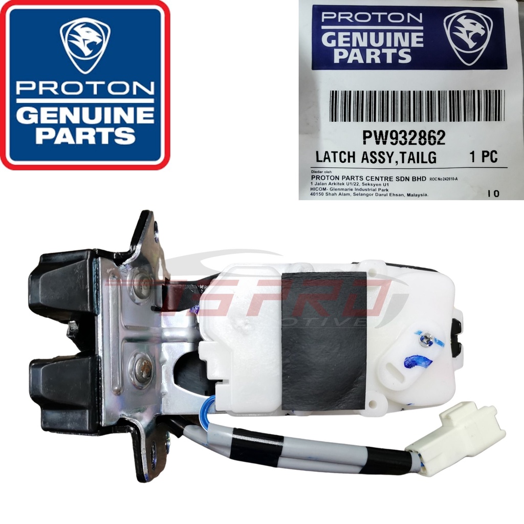 Proton Iriz Genuine Rear Belakang Bonnet Lock Latch Assembly Tailgate ...