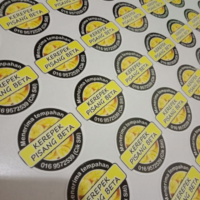 150 pcs Stiker bulat 2 x 2 cm | Shopee Malaysia