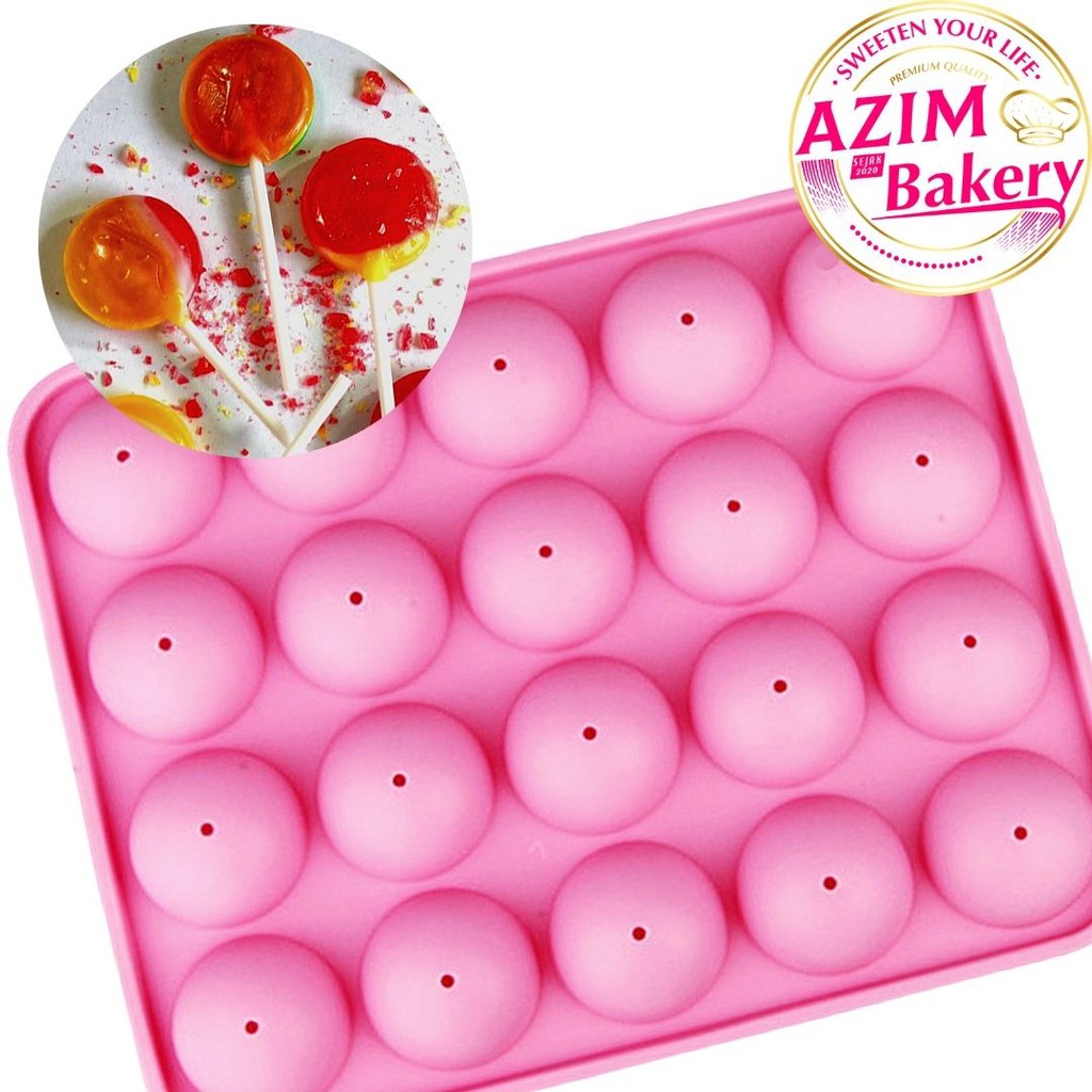 Acuan Silikon Lolipop | Lollipop Silicone Mold | Chocolate Candy ...