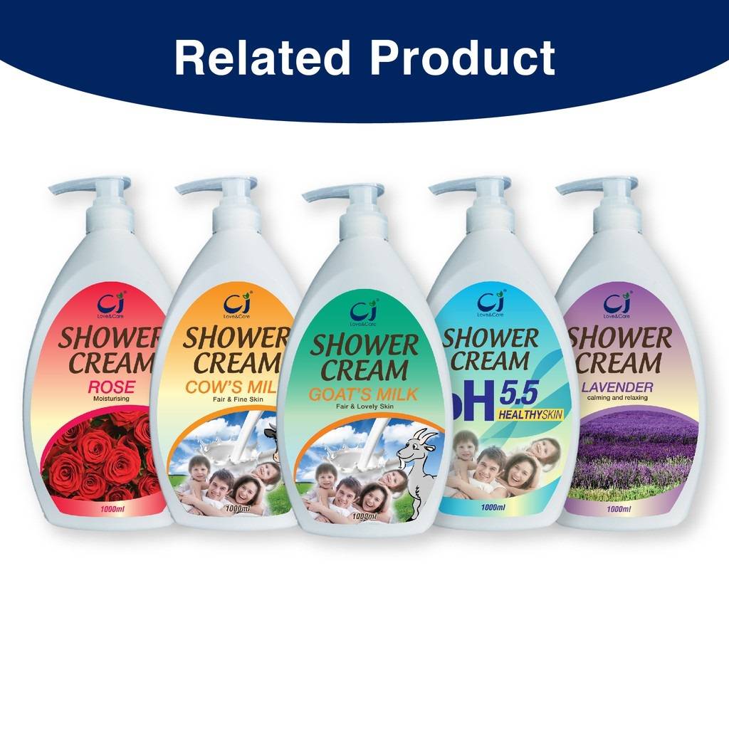 CJ SHOWER CREAM (1000ML) - Goat's Milk / Lavender / pH5.5 / Cow's Milk ...