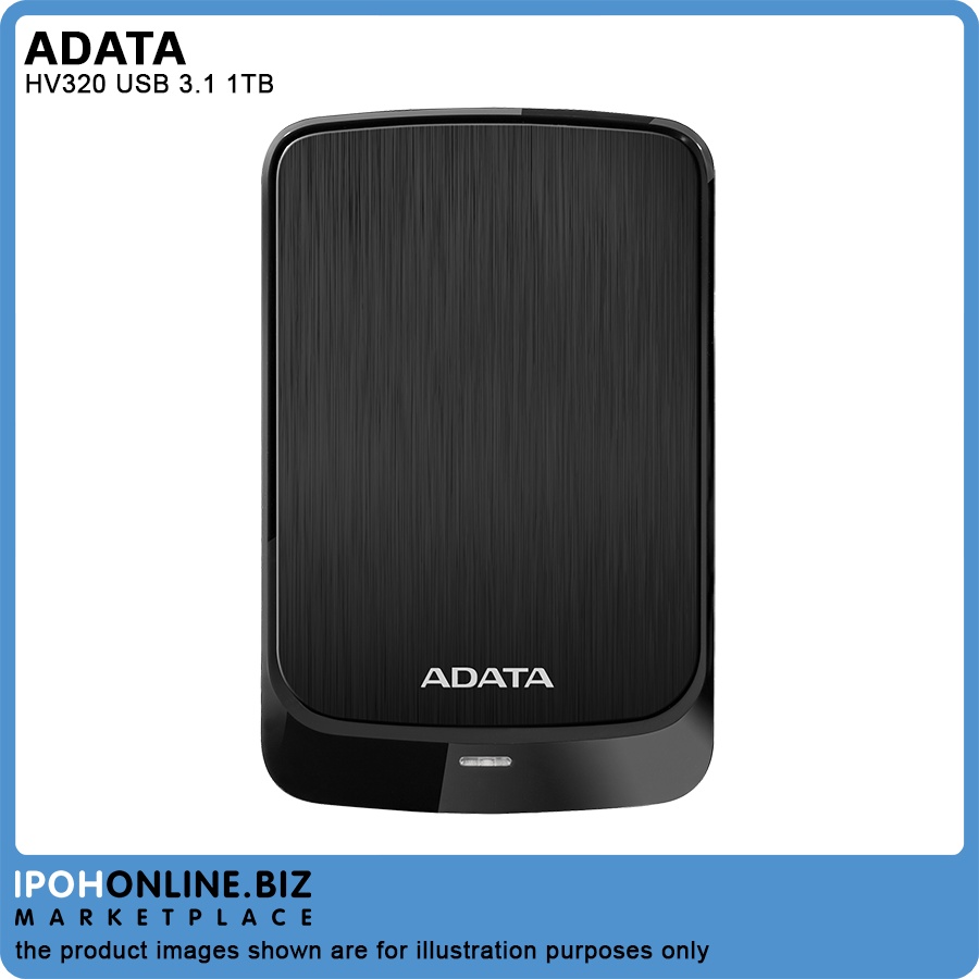 ADATA HV320 USB 3.1 1TB 2.5" Portable Slim 10.7mm External Hard Disk ...