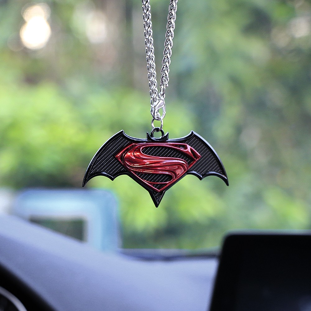 3D Metal Batman Decoration Hanging Auto Rear View Mirror Home Car ...