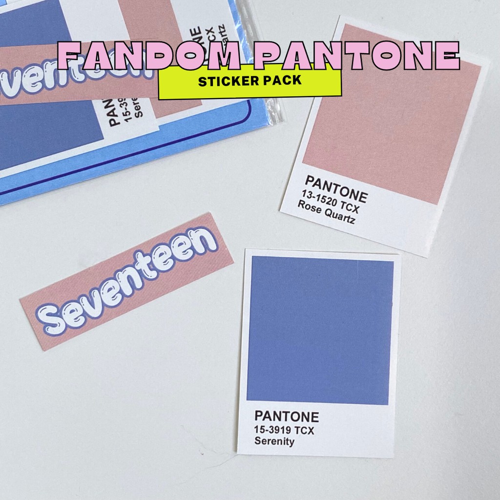 Kpop Pantone Fandom Color Sticker NCT Seventeen Treasure Monsta X ...
