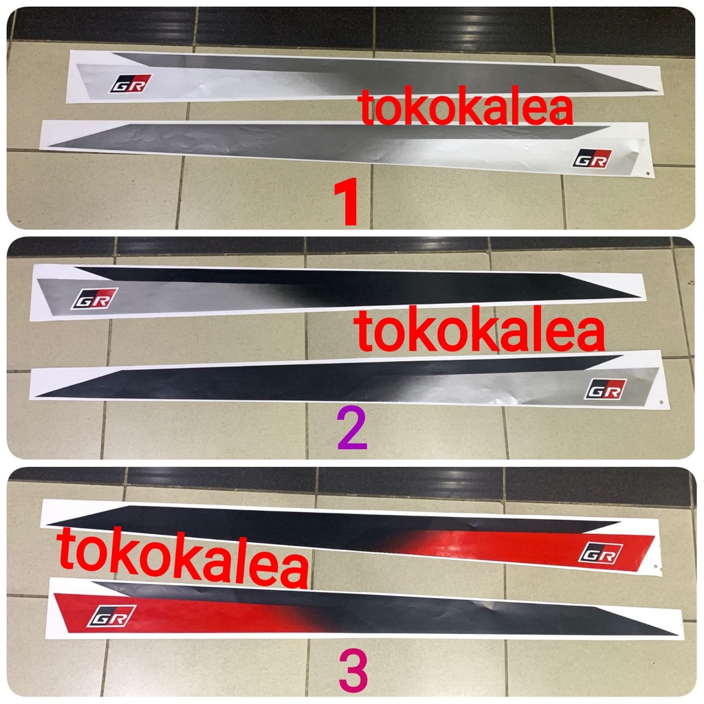 Toyota RAIZE ROCKY 2021 GR SPORT CAR SIDE BODY STICKER COLOR | Shopee ...