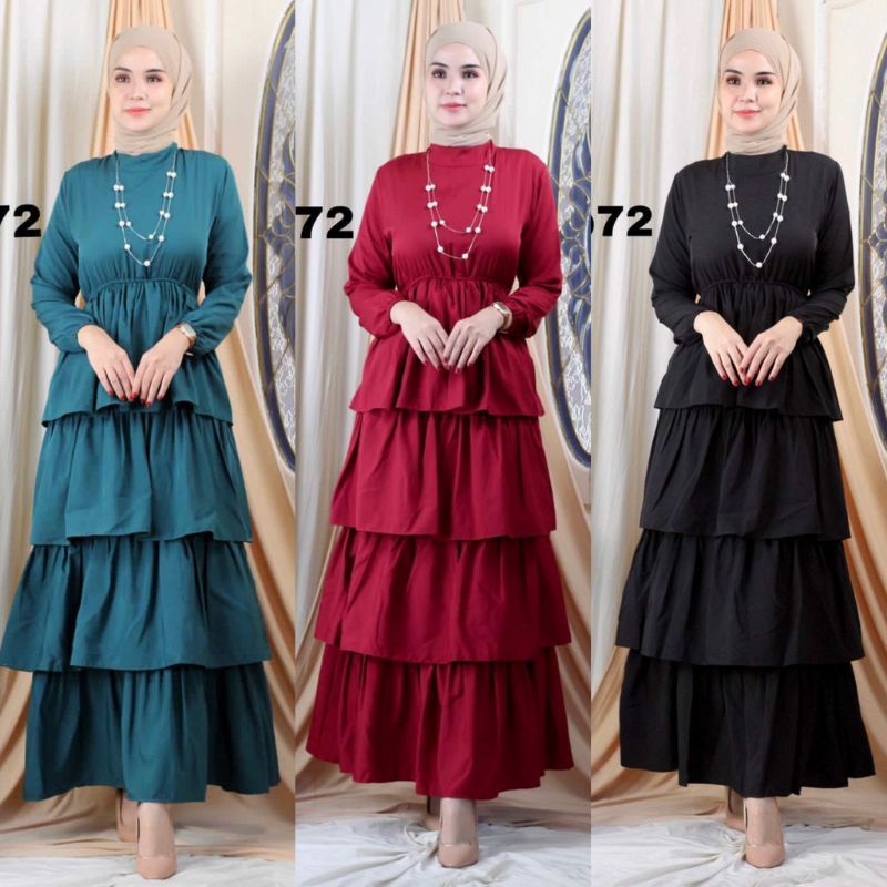 🔥HOT ITEM 🔥Dress layer viral / dress terkini / dress bertingkat / dress ...