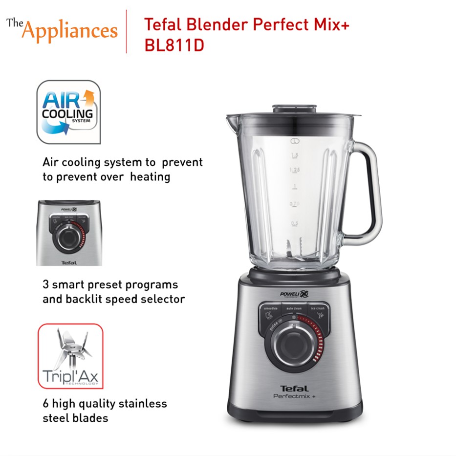 Tefal Blender Perfect Mix+ (BL811D) | Shopee Malaysia