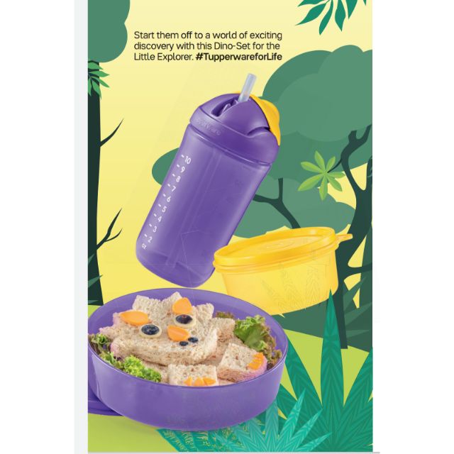 Tupperware Little Explorer Dino Set | Shopee Malaysia