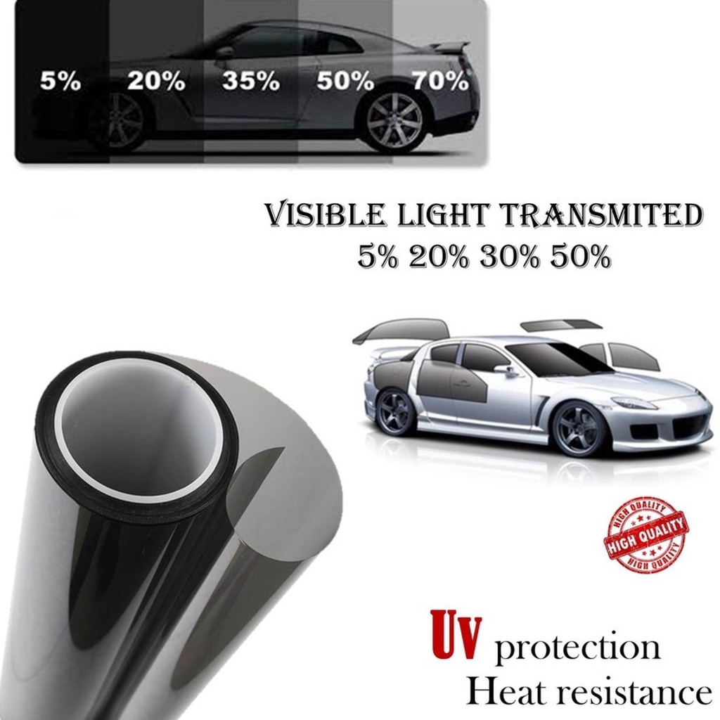1.5PLY / 2.5PLY CAR/HOME/WINDOW TINTED FILM ROLL VLT 5%,20%,30%,50% ...