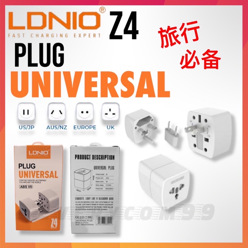 LDNIO Z4 6A Max Universal Travel Plug Adapter | Shopee Malaysia