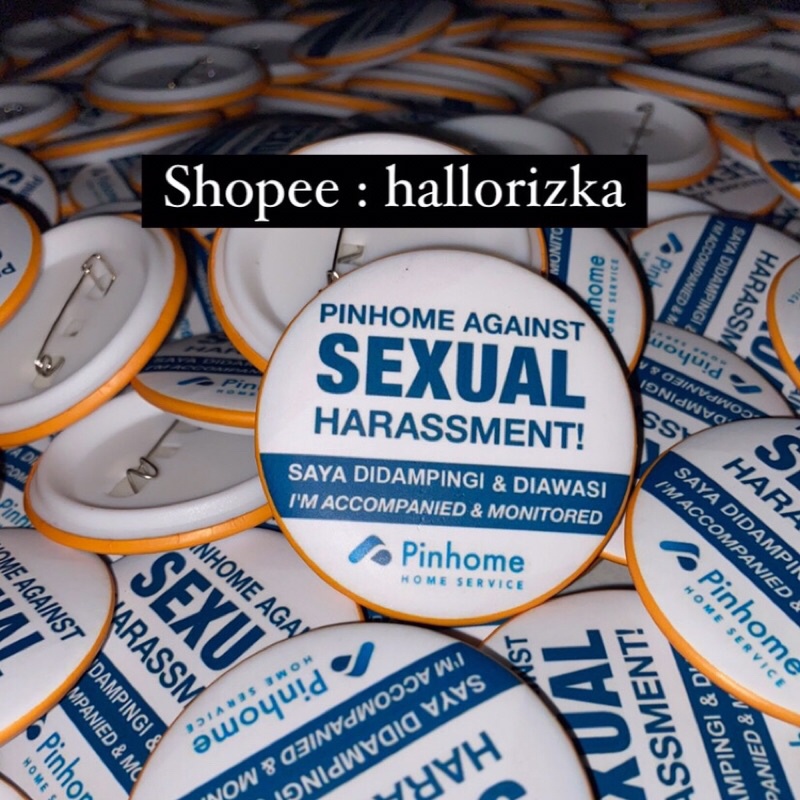 Pin Against Sexual Harassment Shopee Malaysia
