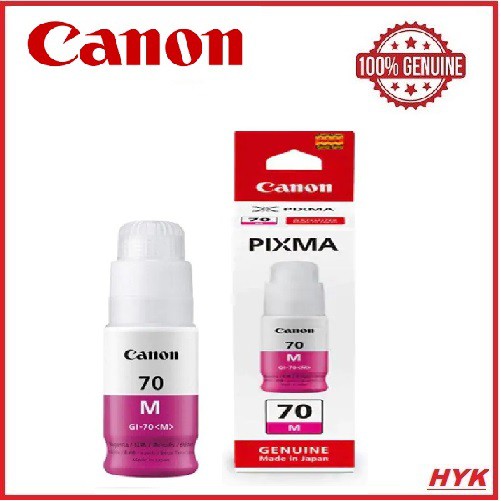 Canon GI-70 Bottle Ink Black Cyan Magenta Yellow (Original) GI70 GI 70 ...