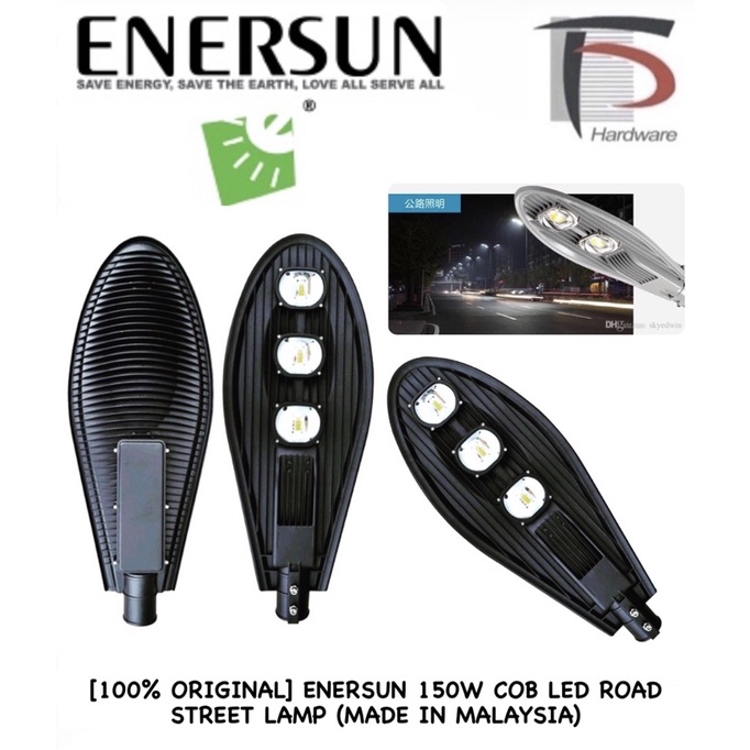 [100% ORIGINAL] ENERSUN 150W COB LED ROAD STREET LAMP TNB FACTORY (MADE ...